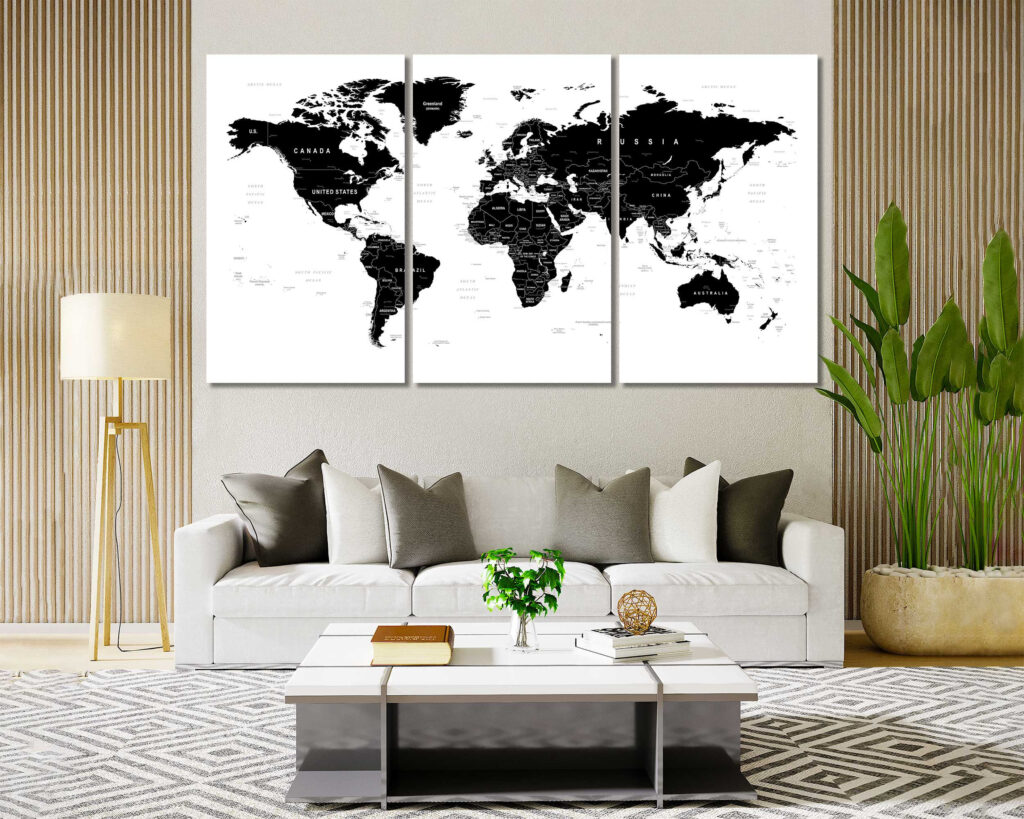 Personalised Map Wall Art: Unique Decor with a Personal Touch - BlogGUS